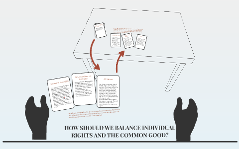 HOW SHOULD WE BALANCE INDIVIDUAL RIGHTS AND THE COMMON GOOD? by Joseph ...