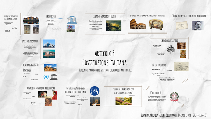 Articolo 9 Costituzione Italiana by Michela Serafini on Prezi