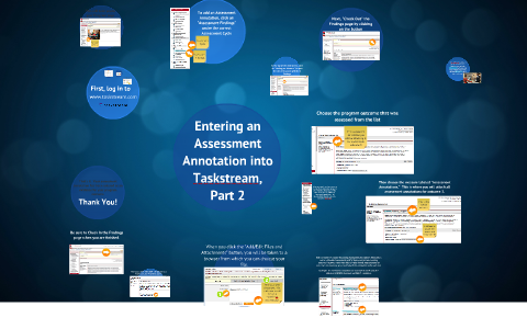 Entering an Assessment Annotation into Taskstream, Part 2 by Dale Mort ...