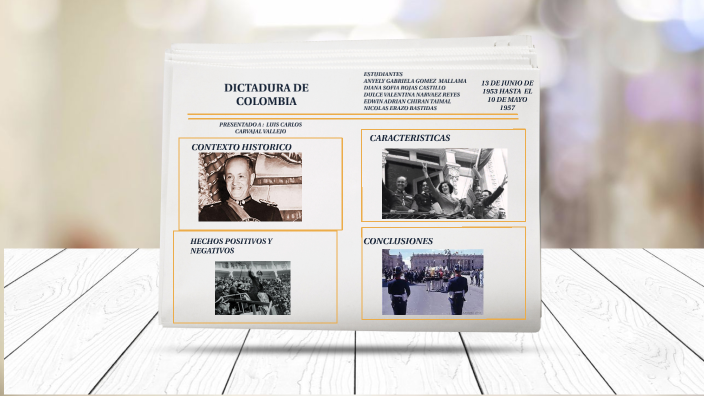 DICTADURA DE COLOMBIA by ANYELI GABRIELA GOMEZ MALLAMA on Prezi