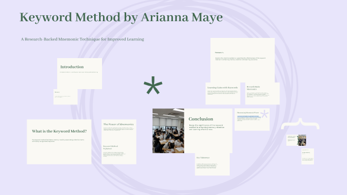 Enhancing Memory with Keyword Method by Arianna Maye on Prezi