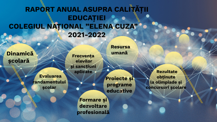 RAPORT ANUAL ASUPRA CALITĂȚII EDUCAȚIEI by TICA CARMEN on Prezi