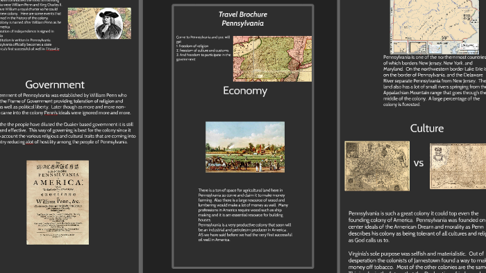 Travel Brochure: Pennsylvania by Nathanael Gotgotao-Washington on Prezi
