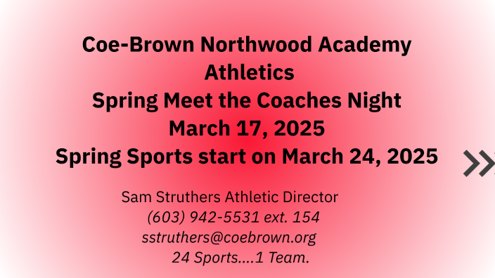 Meet the Coaches night-spring 2025 by Sam Struthers on Prezi
