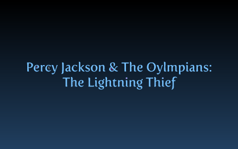 Percy Jackson & the Olympians: The Lightning Thief Presentation by ...