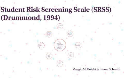 Student Risk Screening Scale (SRSS) (Drummond, 1994) by Emma Schmidt on ...
