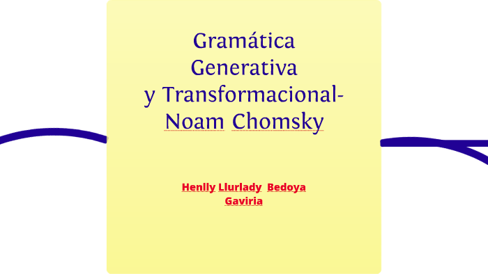 Gramática generativa y transformacional by henlly bedoya on Prezi