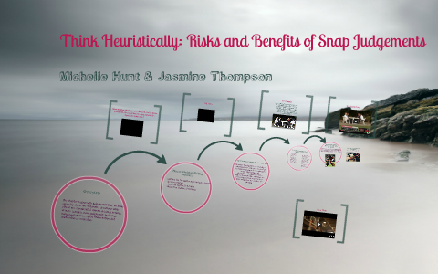 Think Heuristically: Risks and Benefits of Snap Judgements by michelle ...