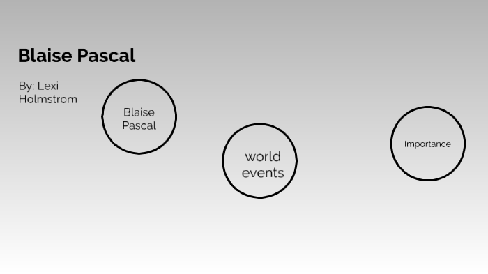 Blaise Pascal by lexi holmstrom on Prezi