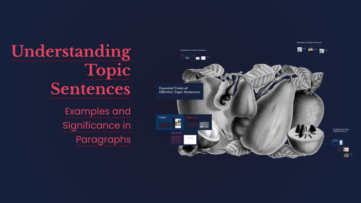 Understanding Topic Sentences by Emily Frank on Prezi