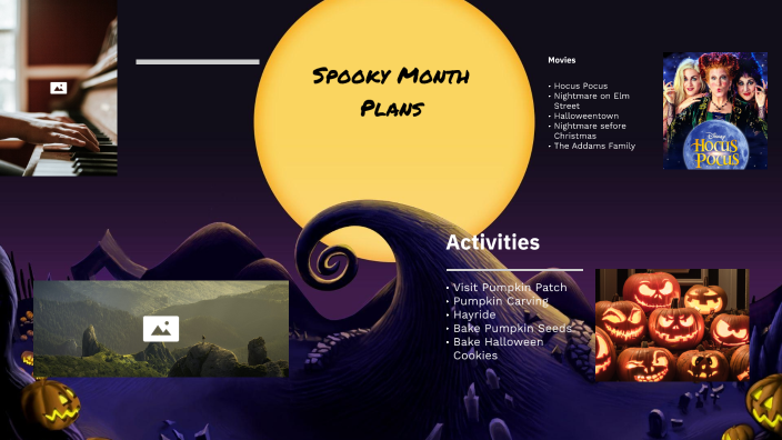 Spooky Month Plans by on Prezi