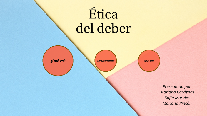 ETICA DEL DEBER by Sofía Morales on Prezi