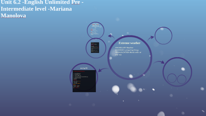 Unit 6.2 -English Unlimited Pre -Intermediate level -Mariana by Mariana Manolova on Prezi
