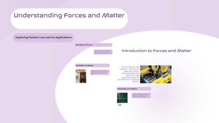 Understanding Forces and Matter by Jebastin Samuel on Prezi