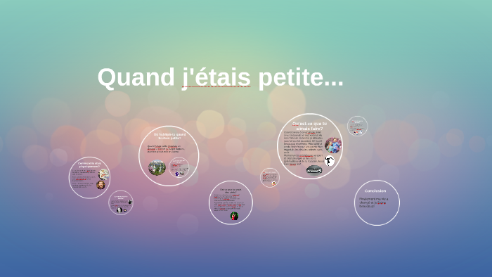 Quand j'etais petite et maintenant by Sofiya zhevago on Prezi