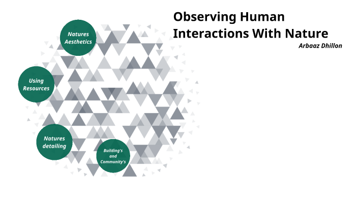 Observing Human Interactions With Nature by arbaaz dhillon on Prezi