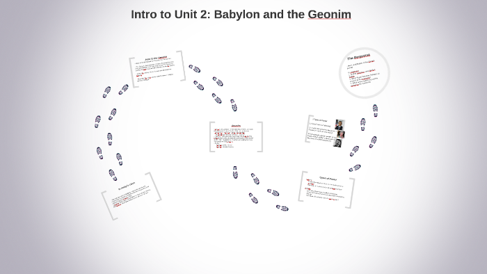 6. Intro to Unit 2: Babylon and the Geonim by Alexandria Fanjoy on Prezi