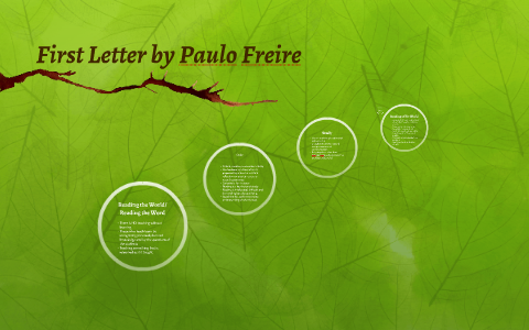 First Letter by Paulo Freire by James Zaffina on Prezi
