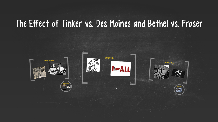 The Effect of Tinker vs. Des Moines and Bethel vs. Fraser by Raegan ...