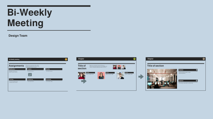 Bi-weekly meeting by Fatma Almunayes on Prezi