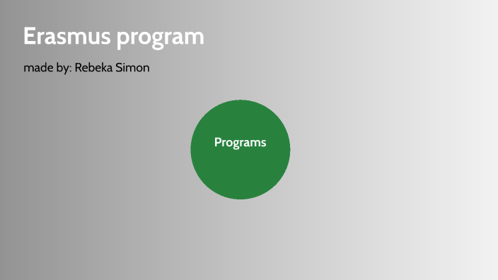 Erasmus by Rebeka Simon on Prezi