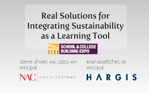 Real Solutions for Integrating Sustainability as a Learning Tool by ...