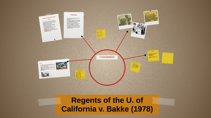 Regents of the U. of California v. Bakke (1978) by Jack Ehlenberger on ...