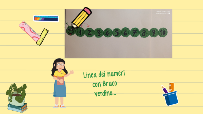 Linea dei numeri con bruco verdino by Graziella Romeo on Prezi