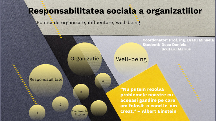 Responsabilitatea sociala a organizatiilor-politici de organizare by ...