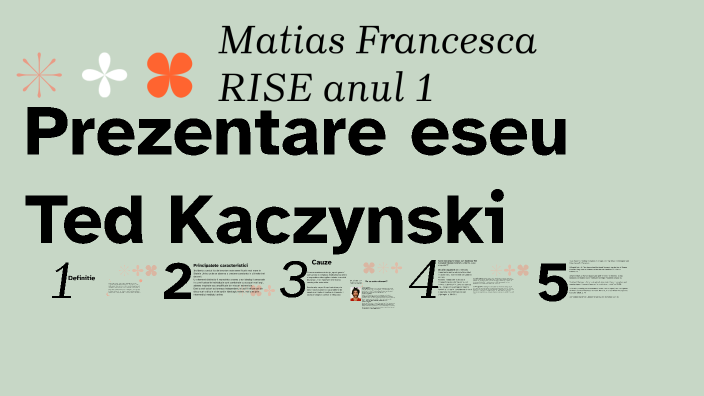 Prezentare eseu Ted Kazyncski by francesca matias on Prezi