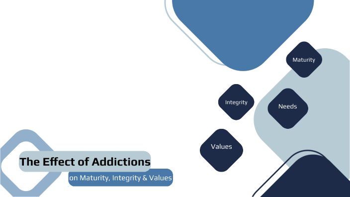 The Effects of Addiction on Maturity, Integrity & Values by Chantal ...