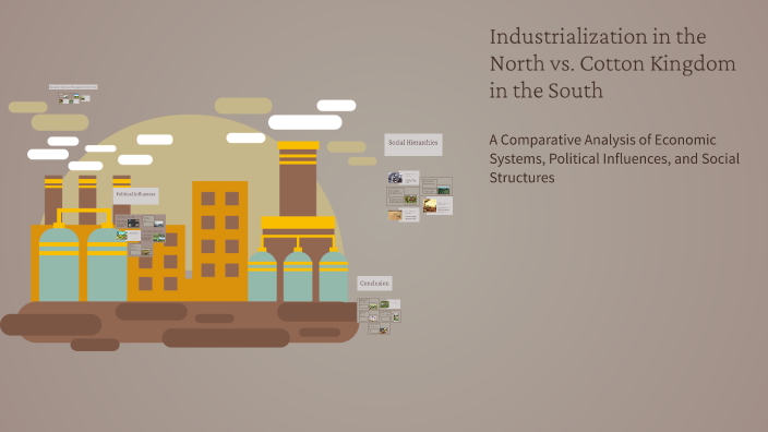 Industrialization in the North vs. Cotton Kingdom in the South by ...