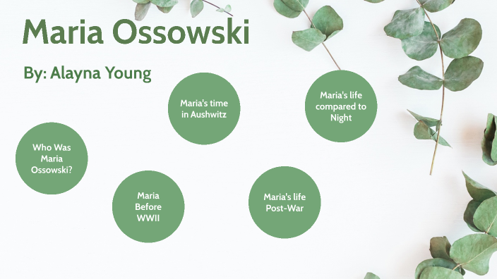 Maria Ossowski by Alayna Young