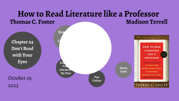 How To Read Literature Like a Professor-Madison Terrell by Madison ...