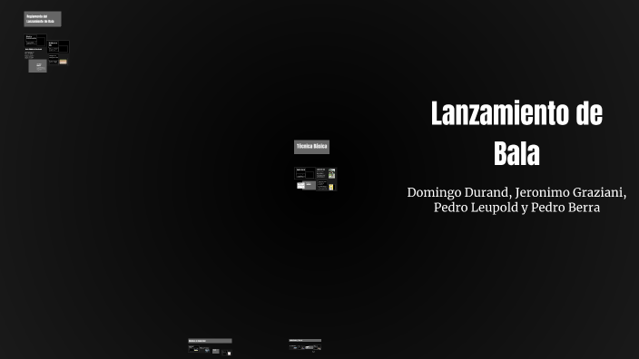 Lanzamiento de Bala mingo jero pepe y berra by Domingo Durand on Prezi