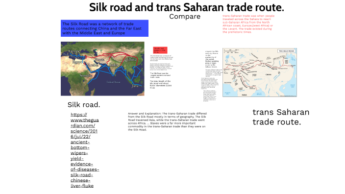 Silk road & Trans Saharan trade route by Zain Baghdadi on Prezi