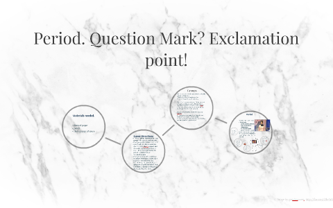 Period. Question Mark? Exclamation point! by Morgan Futrell-McMillan on ...