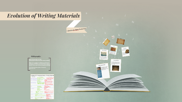 Evolution of Writing Materials by Jocelyn De Haan on Prezi