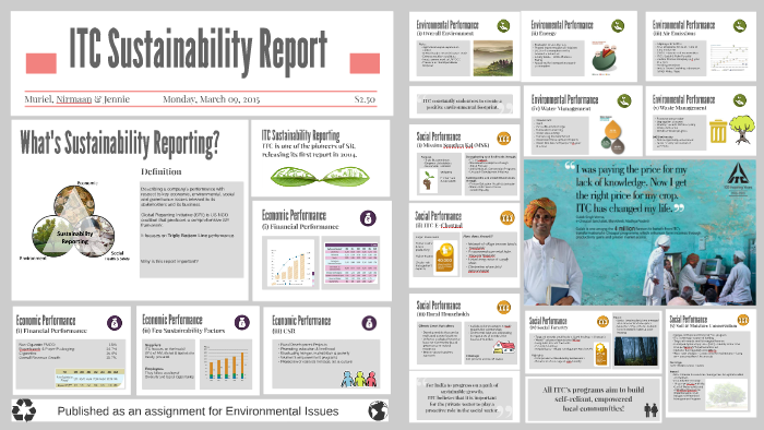 ITC Sustainability Report by Jennie George on Prezi