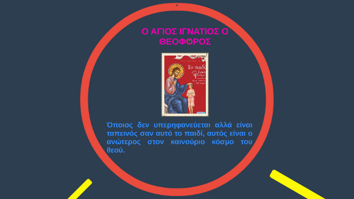 Ο ΑΓΙΟΣ ΙΓΝΑΤΙΟΣ Ο ΘΕΟΦΟΡΟΣ by Georgios Antonakakis on Prezi