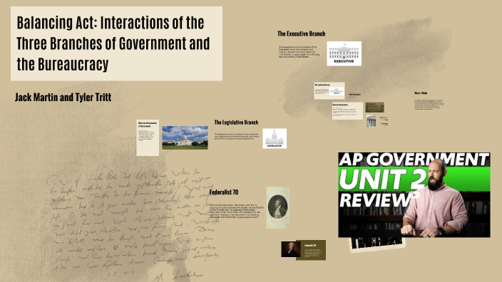 "Balancing Act: Interactions of the Three Branches of Government and ...