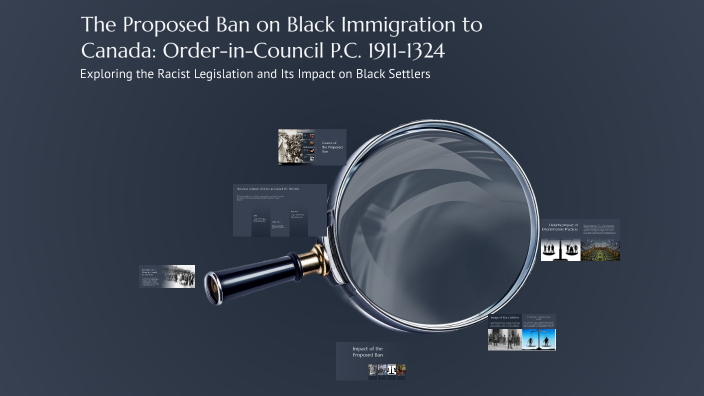 The Proposed Ban on Black Immigration to Canada: Order-in-Council P.C ...