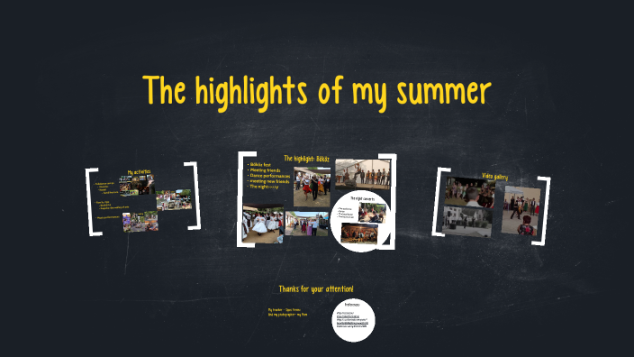 The highlight of my summer by Tóth Géza on Prezi