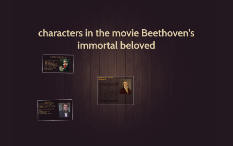 characters in the movie Beethoven's immortal beloved by Carolina Diaz ...