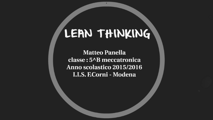 LEAN THINKING by matteo panella on Prezi