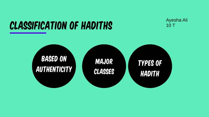 Classification Of Hadiths by Ayesha Ali on Prezi