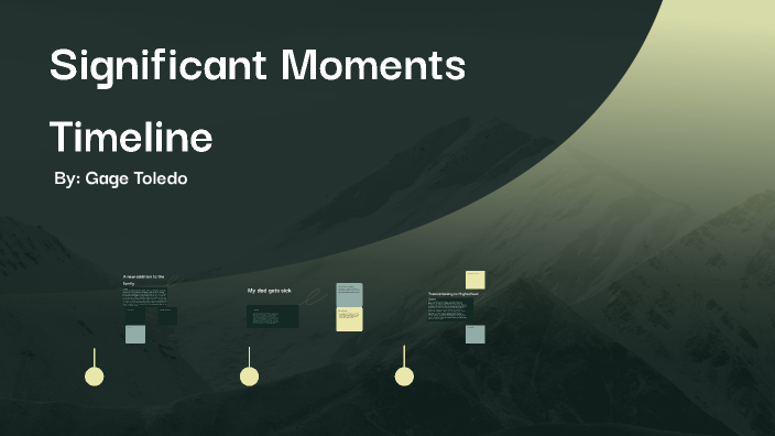 Significant Moments Timeline by Gage Toledo on Prezi