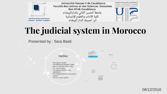 The judicial system in Morocco by sara Basti on Prezi