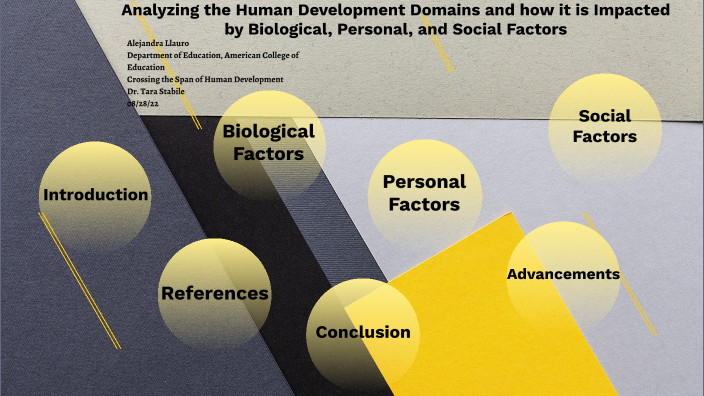 Analyzing the Human Development Domains and how it is Impacted by ...