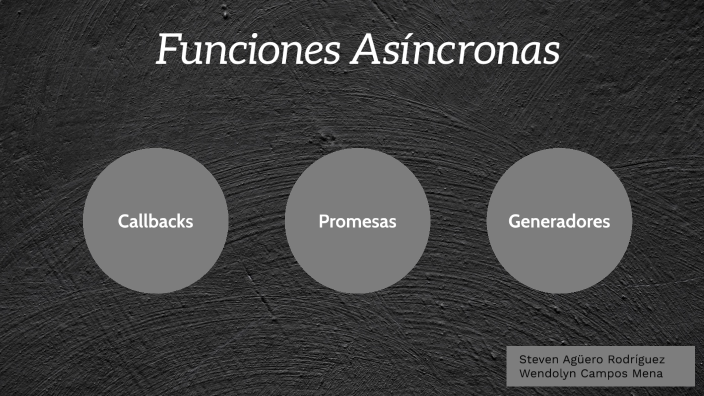 Funciones Asíncronas by Zenga Steven on Prezi